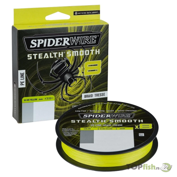 Spiderwire stuna Stealth Smooth X8 HiVis Yellow 150m