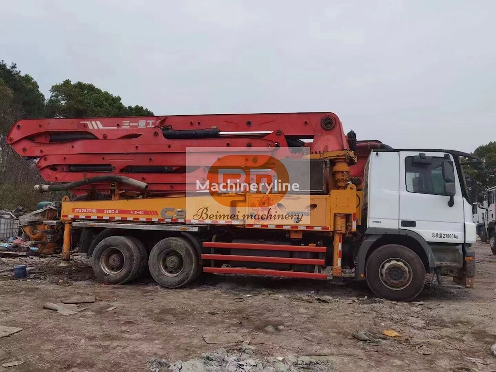 Sany 2014 Sany 38m pump truck beton cement pumping machinery na šasiji Mercedes-Benz Benz Actros 3341 pumpa za beton