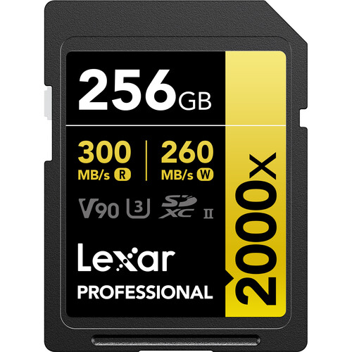 Lexar 256GB Professional 2000x UHS-II SDXC