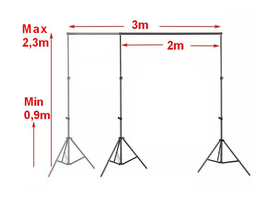 Nosač 3m x 2.3m za foto pozadine