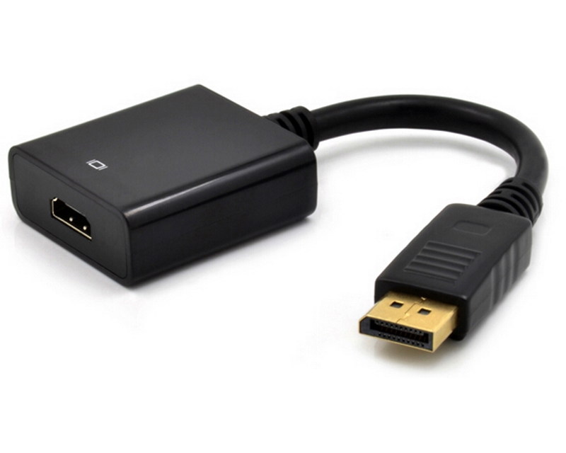 E-GREEN - Adapter DisplayPort (M) - HDMI (F) crni