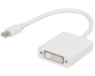 E-GREEN - Mini DisplayPort (M) - DVI-I Dual Link (F) crni