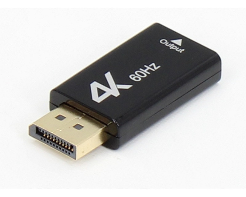E-GREEN - Adapter DisplayPort 1.4 (M) - HDMI 2.0 (F) crni