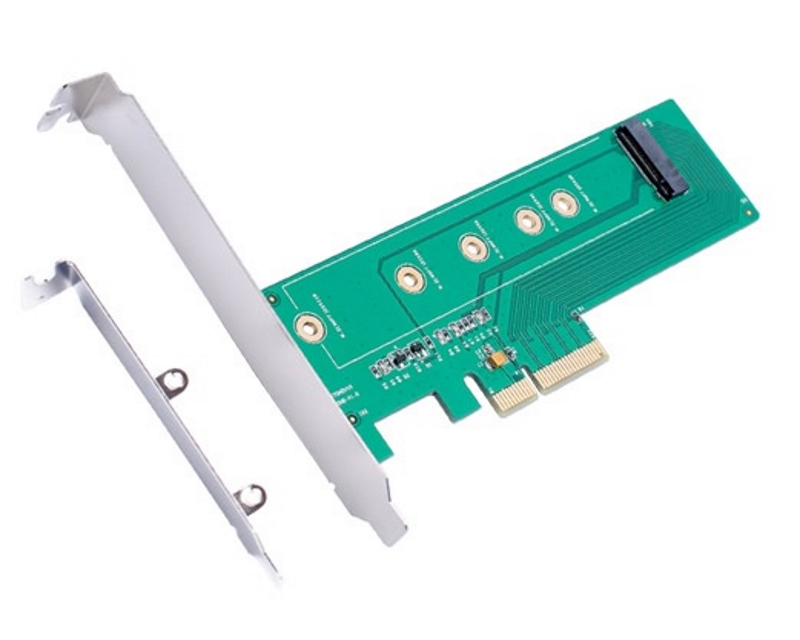 E-GREEN - PCI Express M.2 (NGFF/SSD) na PCI Express SATA 4 x 3.0 Adapter