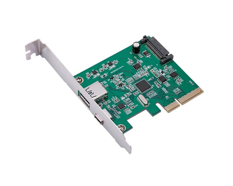 E-GREEN - PCI-Express kontroler USB 3.1 Type-A+USB-C Host