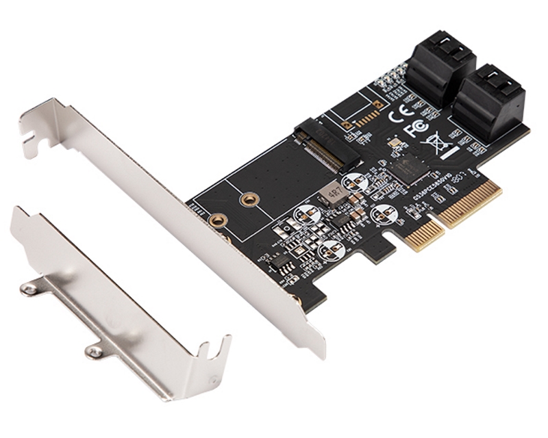 E-GREEN - PCI-Express kontroler 5-port SATA III int. Kartica JMB585 Chipset