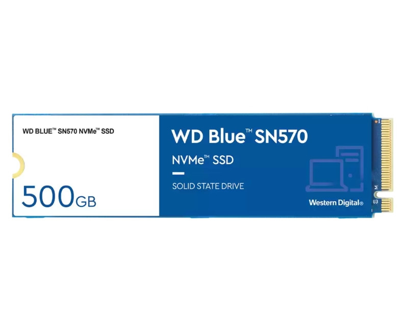 WD - 500GB M.2 NVMe Gen3 WDS500G3B0C SN570 Blue