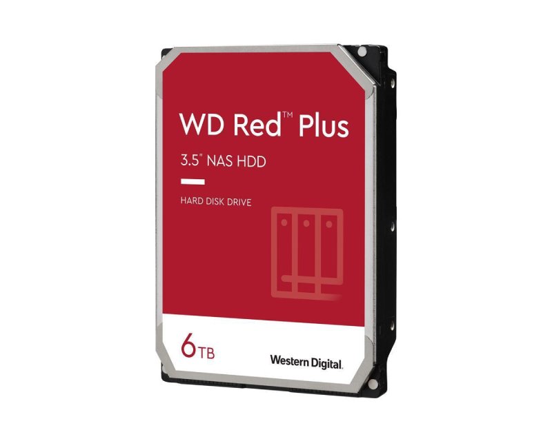 WD - 6TB 3.5" SATA III 256MB IntelliPower WD60EFPX Red Plus hard disk