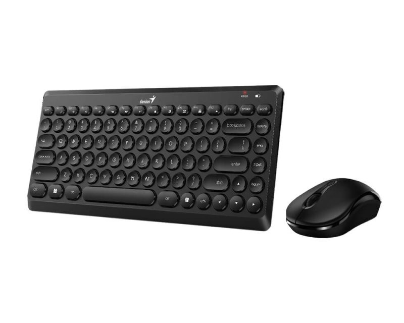 GENIUS - LuxeMate Q8000 Wireless USB US crna tastatura + miš