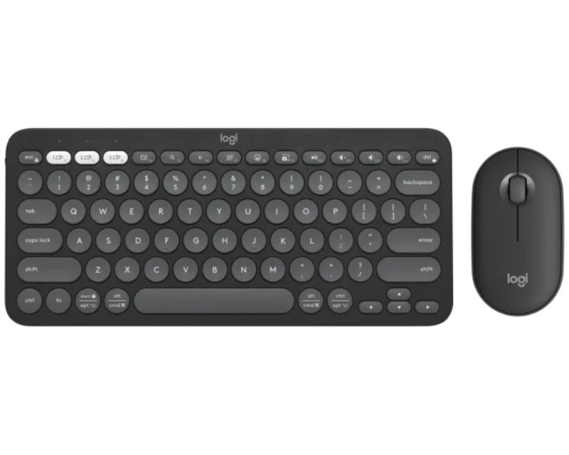 LOGITECH - Pebble2 Wireless Combo US tastatura + miš crna