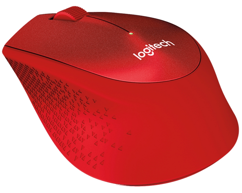 LOGITECH - M330 Silent Plus Wireless crveni miš