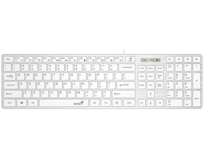 GENIUS - SlimStar 126 USB US bela tastatura