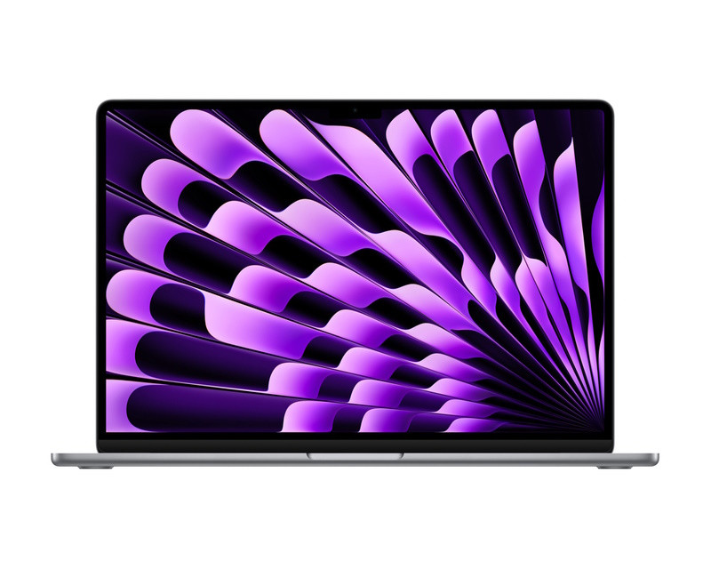 APPLE - MacBook Air 15.3 inch M2 8-core CPU 10-core GPU 8GB 256GB SSD Space Grey laptop (mqkp3ze/a)