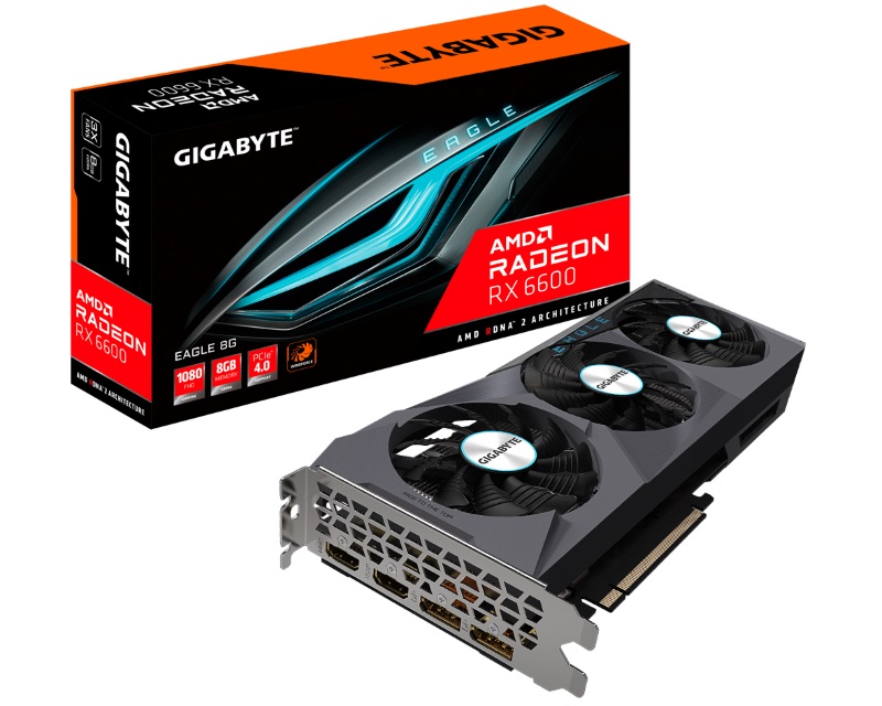GIGABYTE - AMD Radeon RX 6600 8GB 128bit GV-R66EAGLE-8GD grafička karta