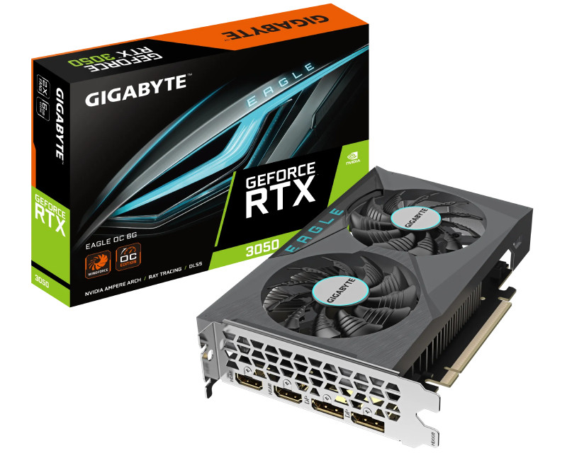 GIGABYTE - nVidia GeForce RTX 3050 6GB 96bit GV-N3050EAGLE OC-6GD grafička karta