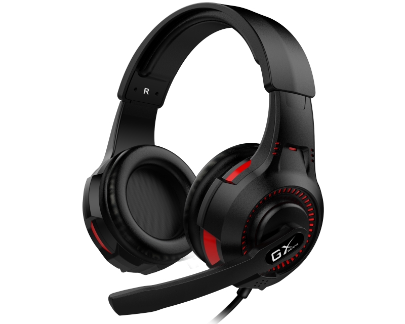GENIUS - HS-G600V crne slušalice sa mikrofonom i vibracijom