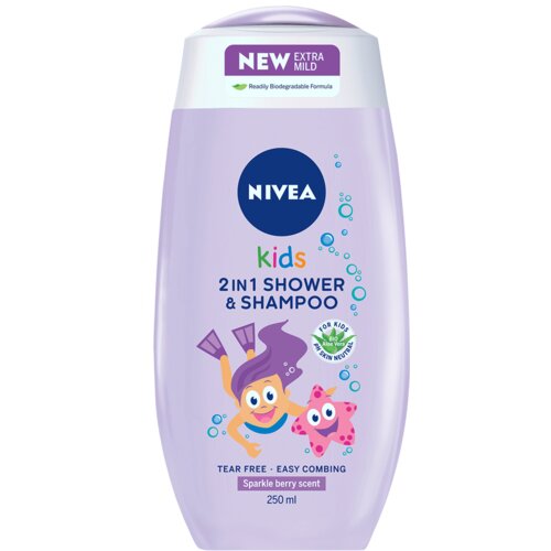 Nivea 2u1 gel za tuširanje za devojčice 250ml