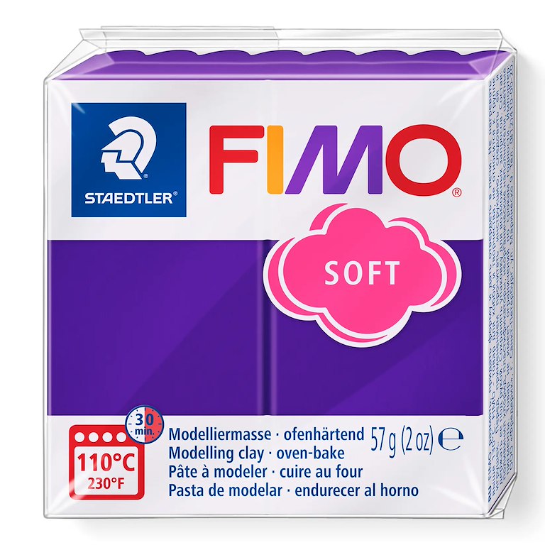 FIMO polimer glina meka šljiva