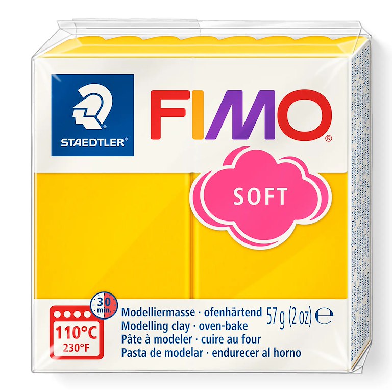 FIMO polimer glina meki suncokret