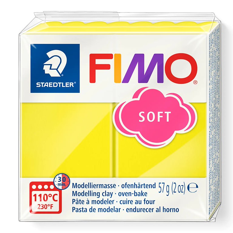 FIMO polimerna glina meka limun