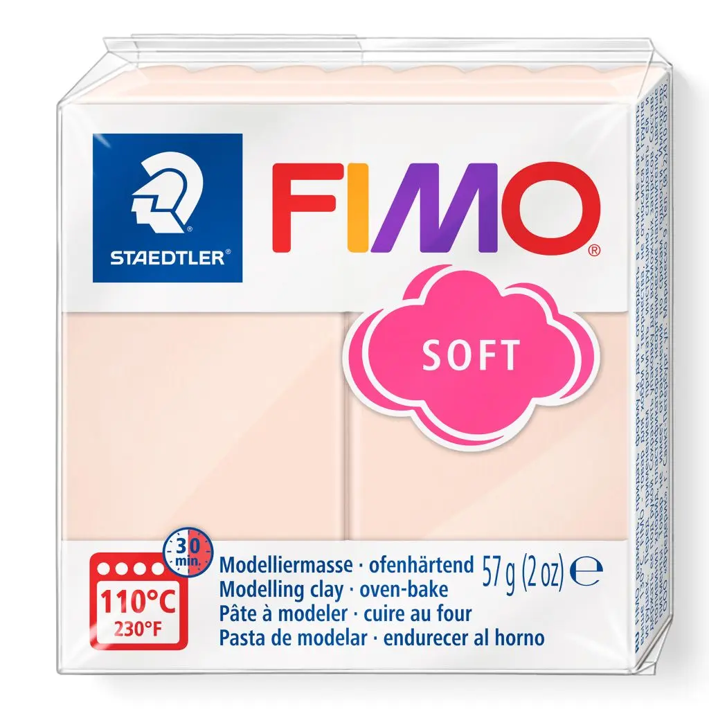 FIMO polimerna glina nežno bledo roze