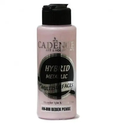 Cadence Hybrid akrilna boja, Metalik, 120ml, Roze