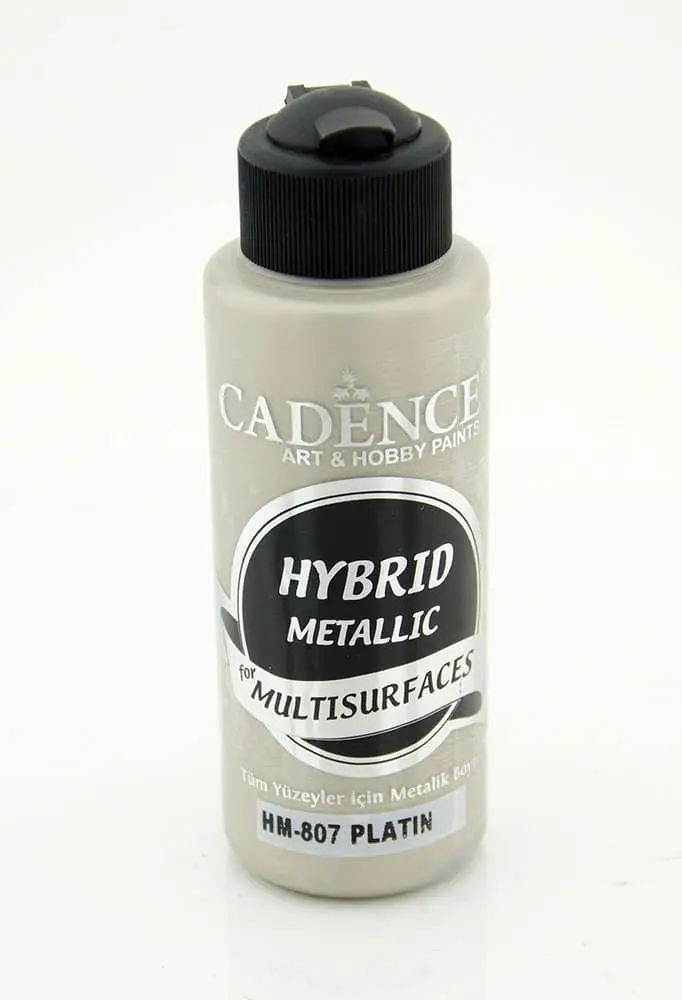 Cadence Hybrid akrilna boja, Metalik, 120ml, Platinum