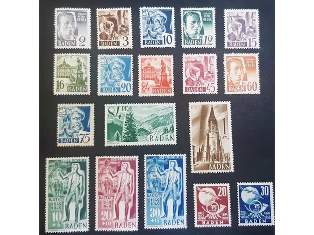 Francuski Baden 1947/1949 **/* Kompl serije 3x