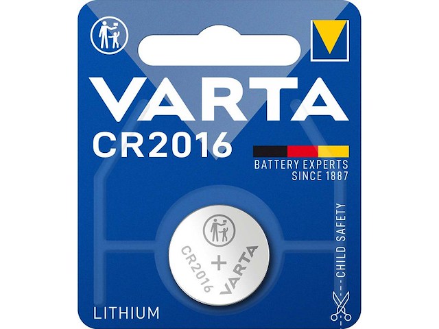 VARTA baterija, CR 2016 3V Litijum baterija dugme, Pakovanje 1kom