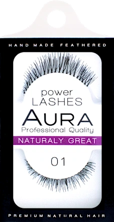 AURA
Power Lashes veštačke trepavice – 01 Naturaly Great, 1 kom