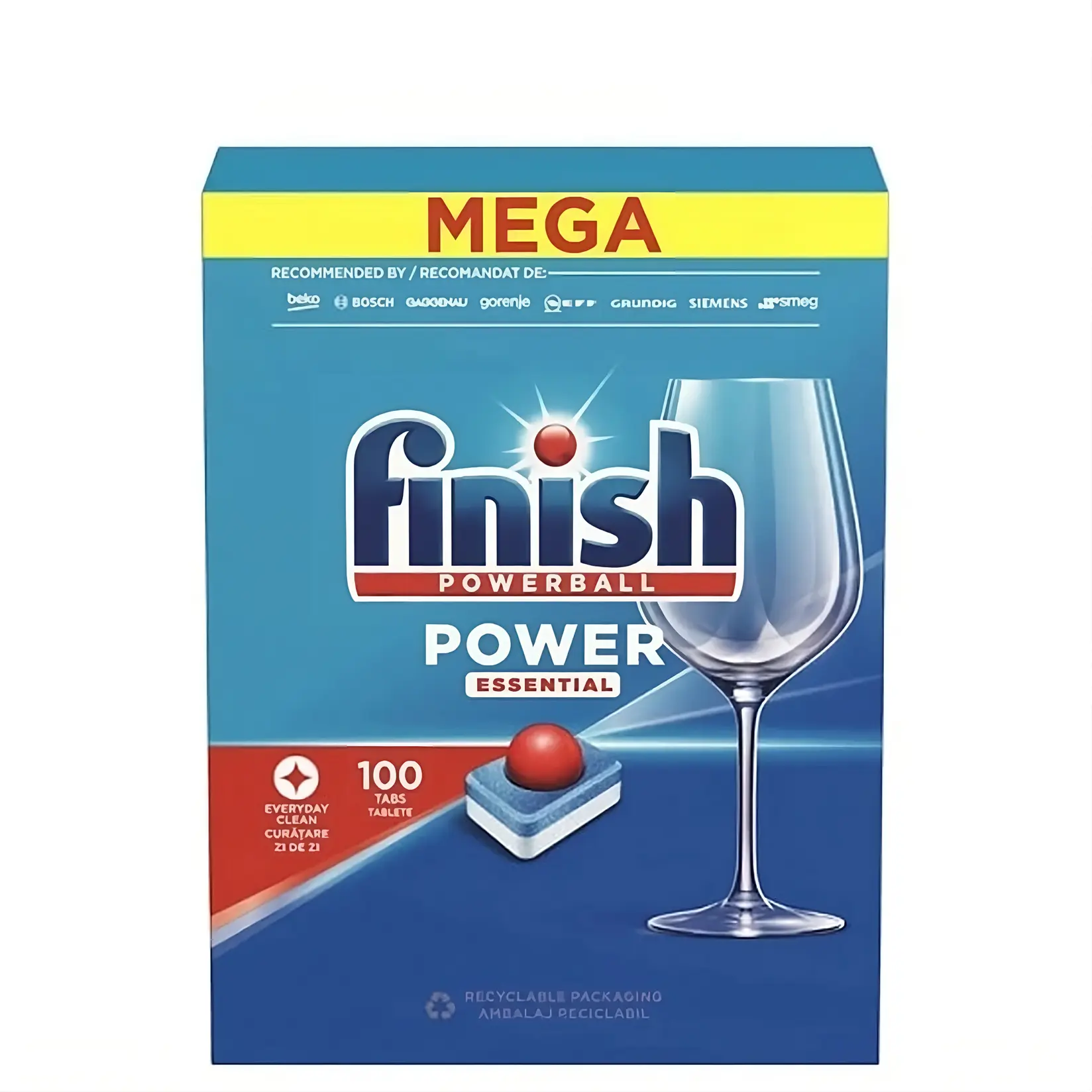 finish Tablete za pranje posuđa Power Essential, 100 tableta