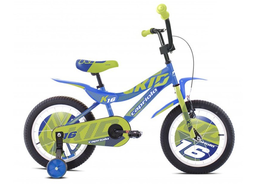 Bicikl Capriolo Kid plavo-lime 16"