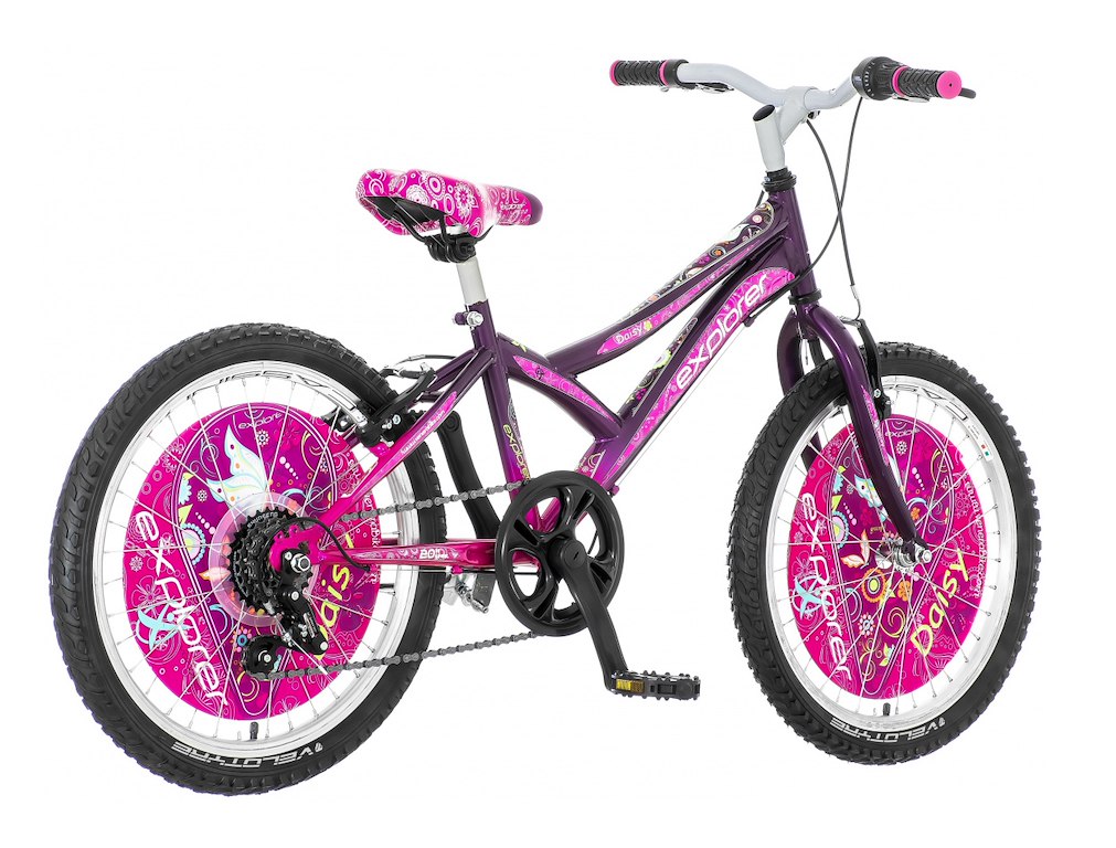 MTB bicikl Explorer Daisy 20 ljubičasto belo rozi