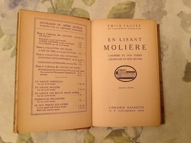 E. Faguet: En Lisant Moliere