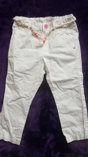 Bele prolecne/letnje pantalonice za devojcice, 86