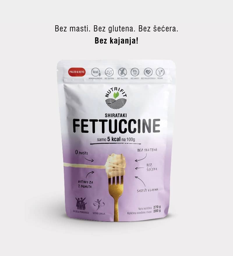 Shirataki nudle Fettuccine 270g Nutrifit