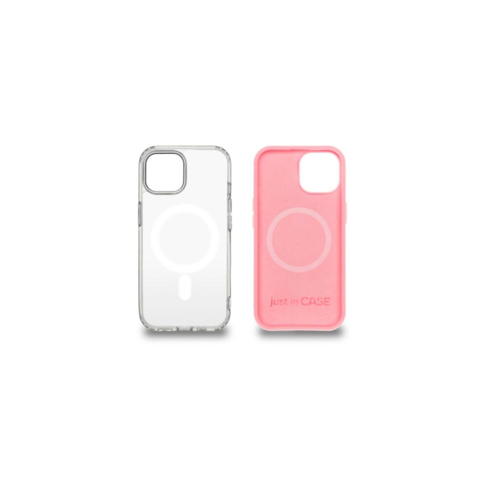 Just in Case 2u1 Extra case MAG MIX PLUS paket za iPhone 15 - Pink