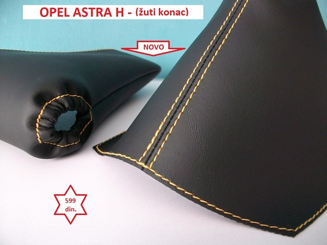 OPEL Astra H kožice menjača i ručne ŽUTI konac