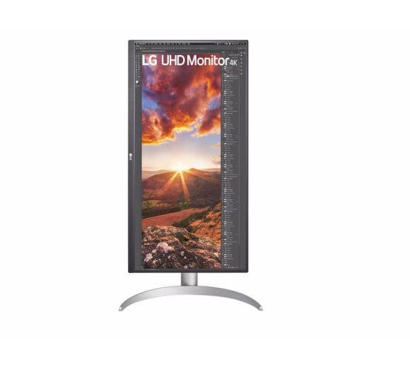 LG - Monitor LG 27UP85NP-W 27"/IPS/3840x2160/60Hz/5ms GtG/HDMIx2,DP,USB/Freesync/pivot,visina/srebrna