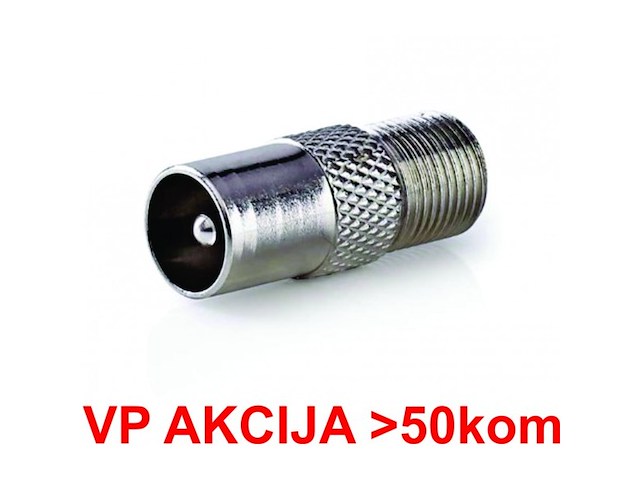 CON-FC-025 ** F female to IEC male adaptor, Zinc Alloy 25kom pakovanje (16)