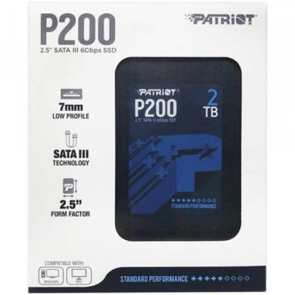 SSD 2.5 SATA3 2TB Patriot P210 520MBS430MBS P210S2TB25