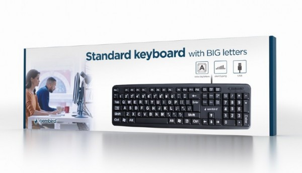 Gembird KB-US-103 Standardna tastatura sa velikim slovima US