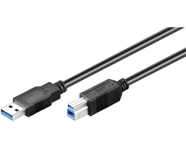 E-GREEN Kabl USB 3.0 A - USB B MM 1 m crni
