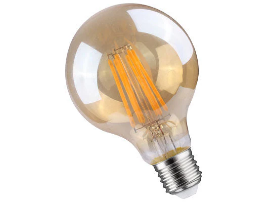 Led Vintage sijalica G95 dimabilna 8W E27 3000K Gold