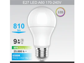 Led sijalica E27 9W 6500k A60