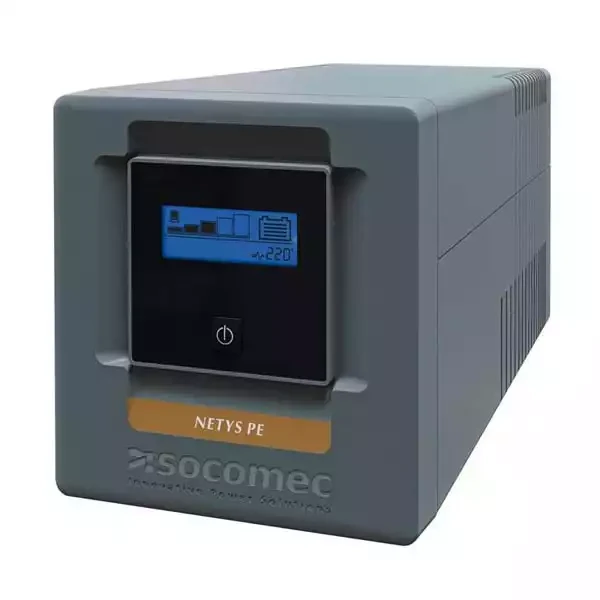 UPS Socomec NeTYS PE 1000VA600W 230V 5060Hz AVR, Step wave, LCD displej, RJ45, 1xUSB