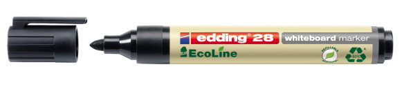 Marker za belu tablu E-28 1,5-3mm EcoLine, zaobljeni Edding crna