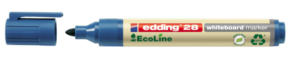 Marker za belu tablu E-28 1,5-3mm EcoLine, zaobljeni Edding plava