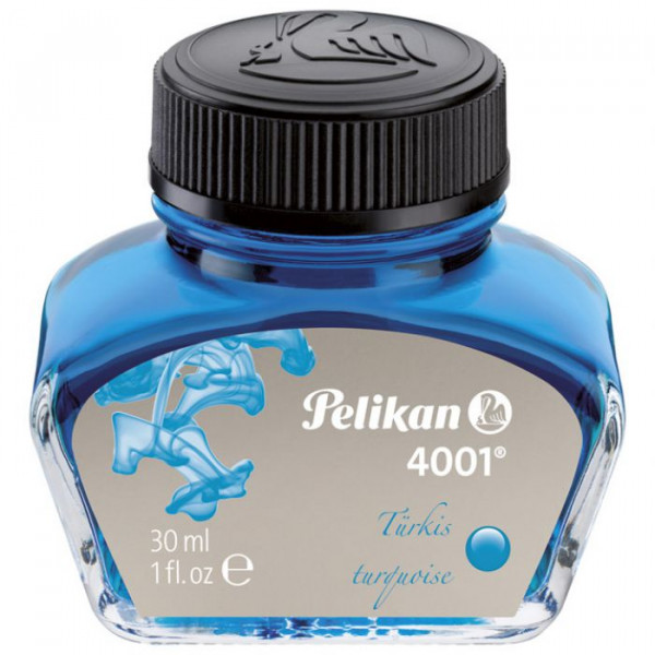 Tinta za nalivpero bočica 30ml 4001 pelikan 311894 tirkizna