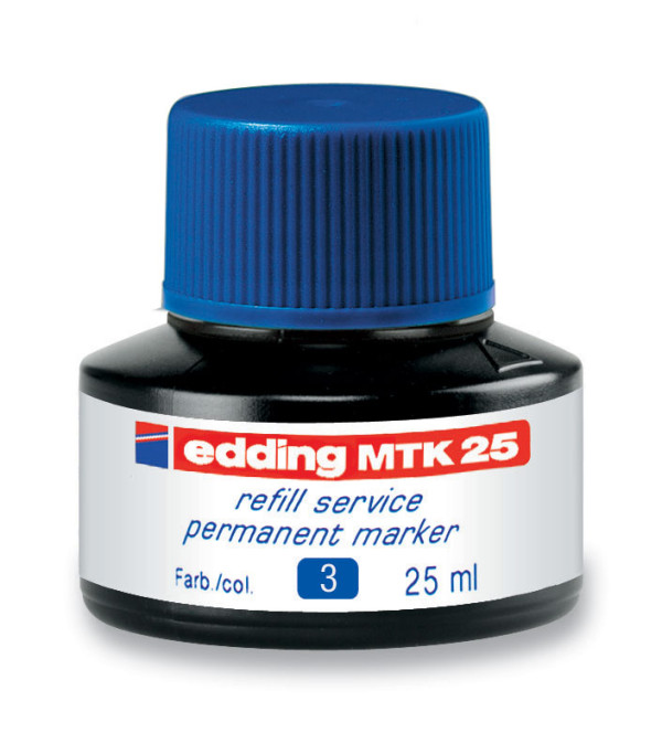 Refil za permanent markere E-MTK 25, 25ml Edding plava